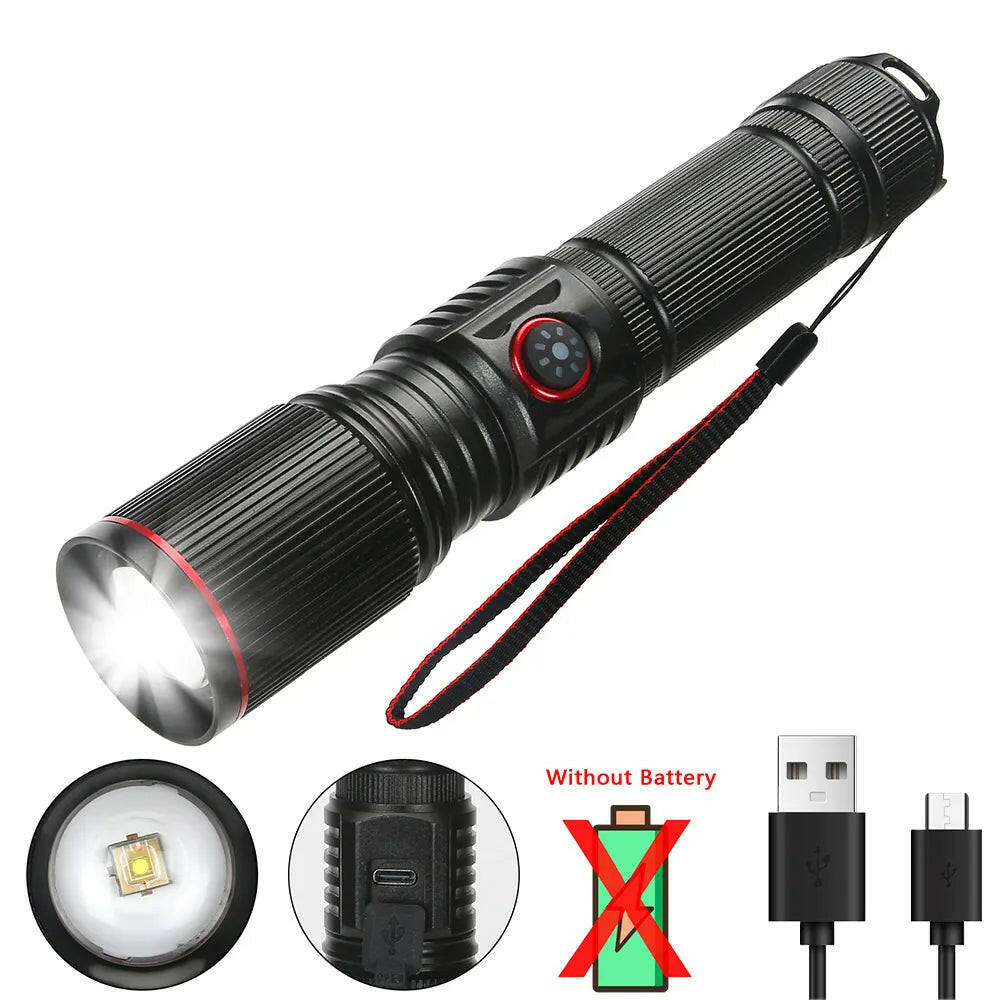 Aluminum Alloy White Laser Powerful LEP Flashlight 18650 or 21700 ...