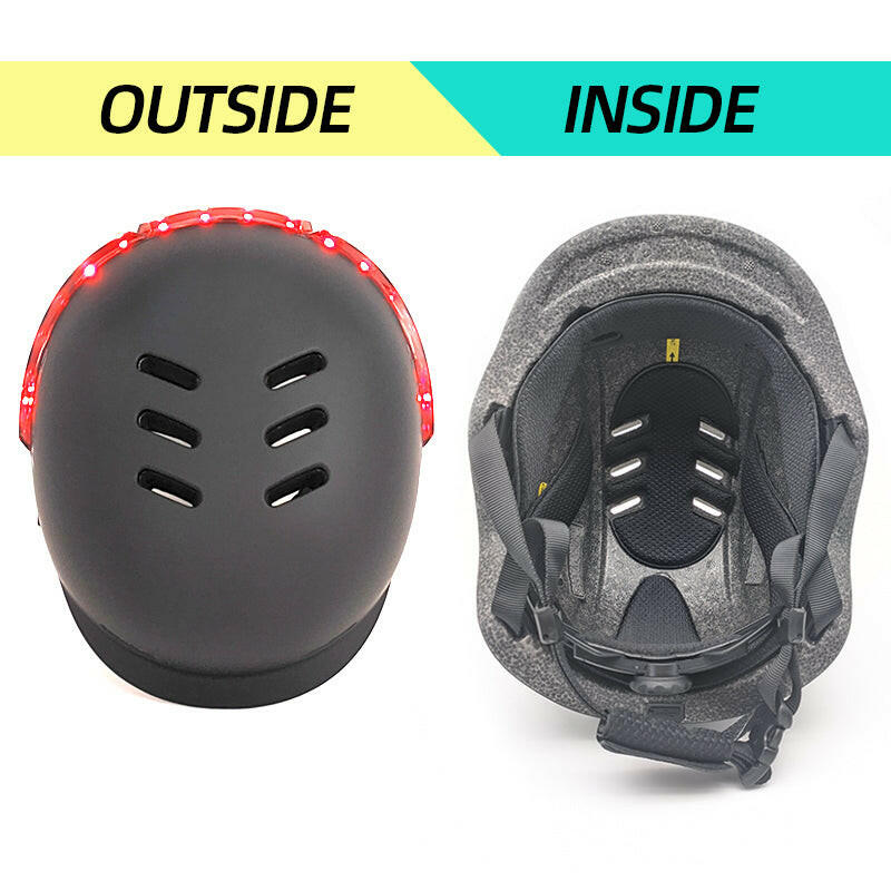 Smart LED Turn Signal Cycle Helmet Road Bike Commute Recreational Ridi