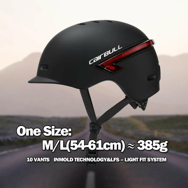 Smart LED Turn Signal Cycle Helmet Road Bike Commute Recreational Ridi