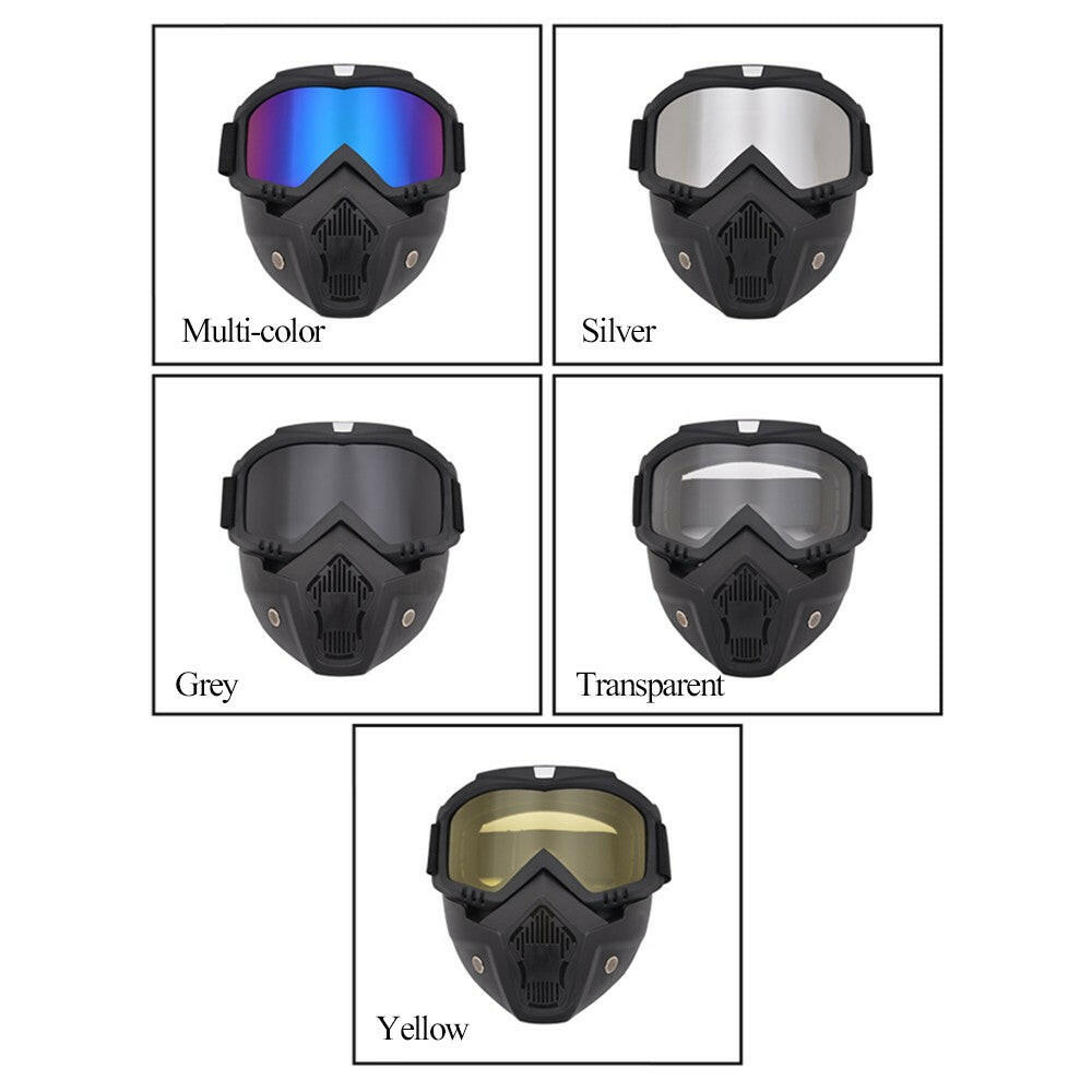 Modular Mask Detachable Goggles