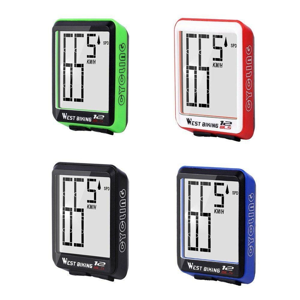 Wireless Bicycle Computer Large Digital Bike Computer Odometer Speedom