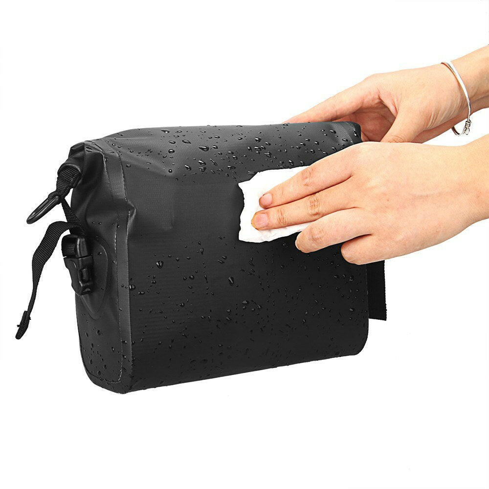 Waterproof Bicycle Handlebar Bag Roll-top Cycling Handlebar Bag Pannie