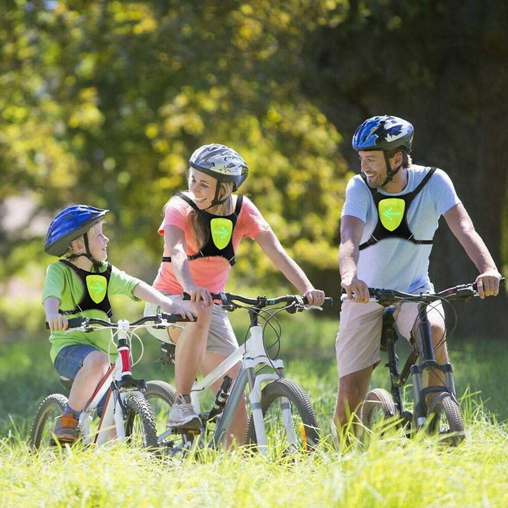 Double-sided LED Turn Signal Bike Pack LED Backpack with Direction Ind