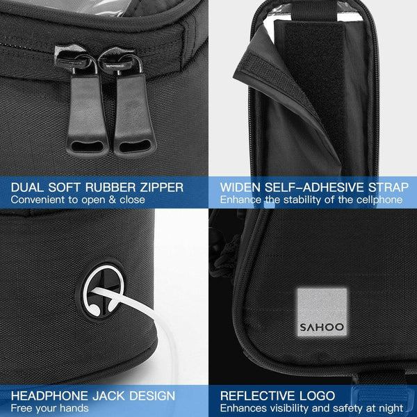 Touch Screen Waterproof Front Frame Top Tube Bicycle Pouch Hard Shell ...