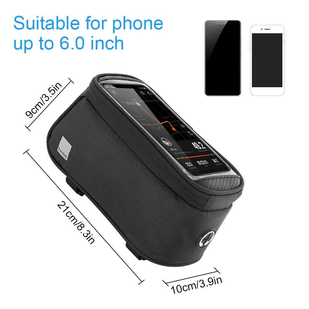 Touch Screen Waterproof Front Frame Top Tube Bicycle Pouch Hard Shell ...